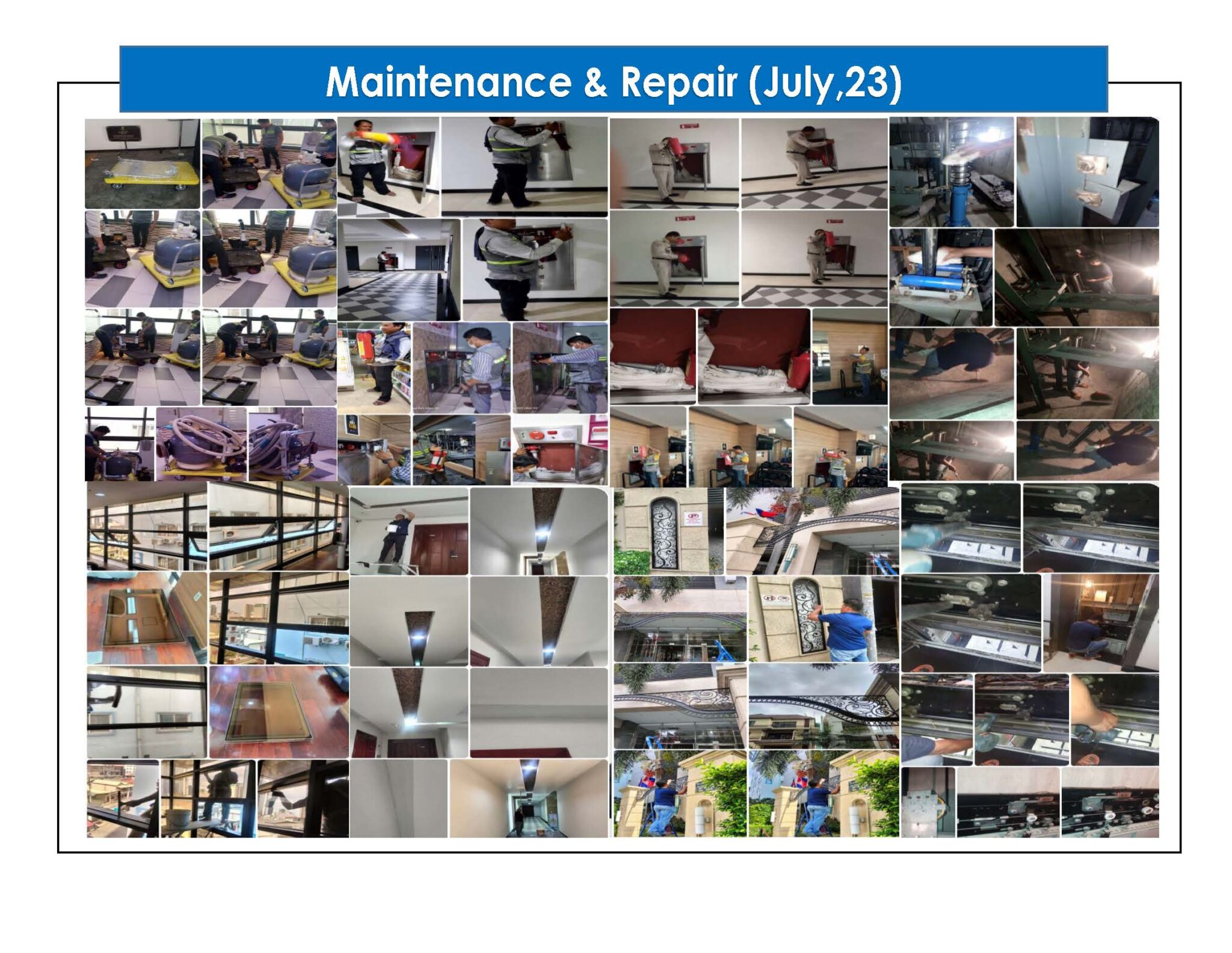 MAINTENANCE & REPAIR (JULY-2023) - De Castle Royal